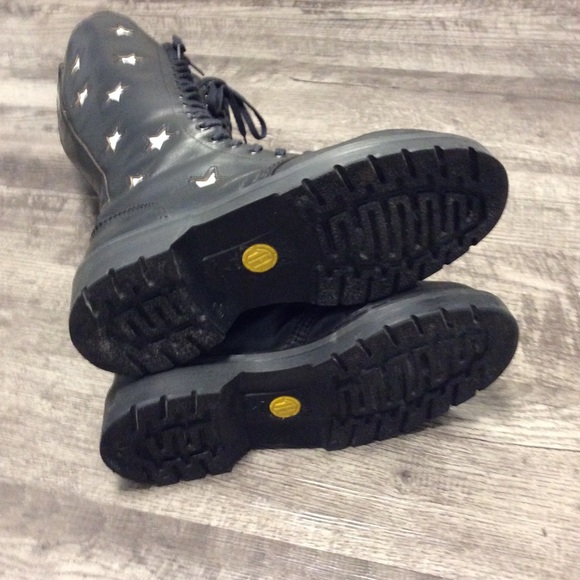 Tredair | Shoes | Doc Martin Style Leather Star Combat Boots Retro ...